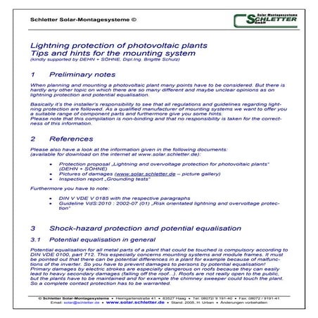 Lightning protection of photovoltaic plants - Tips and hints for the ...