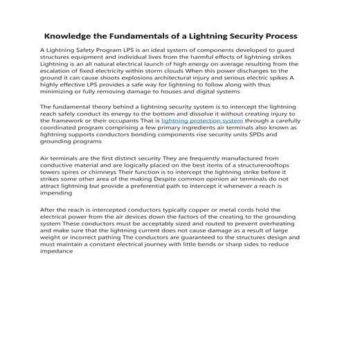 Discover Euthalia's Lightning Protection Systems, designed for safety ...