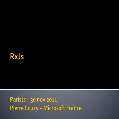 Rxjs Reactive Extensions For Javascript Ppt