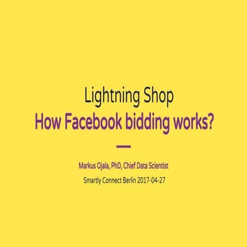 How Facebook Bidding Works | PPT