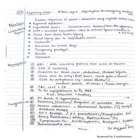 Lightning strike: main signs and emergency management | PDF