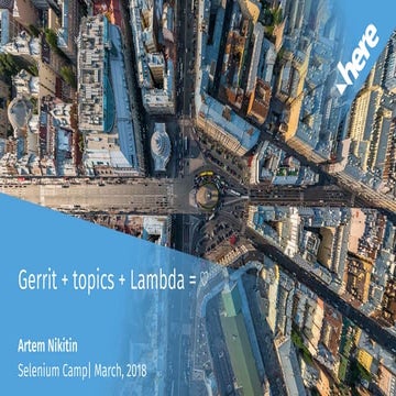 Gerrit topics support with AWS Lambda | PDF