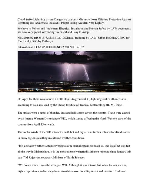 Blunt Rod Lightning Protection Comparison | PDF