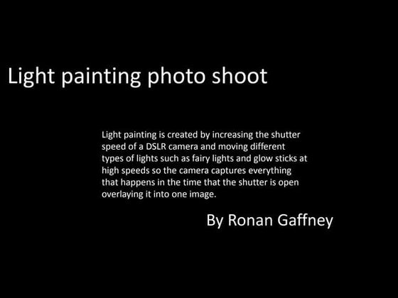 Painting with Light | PPT