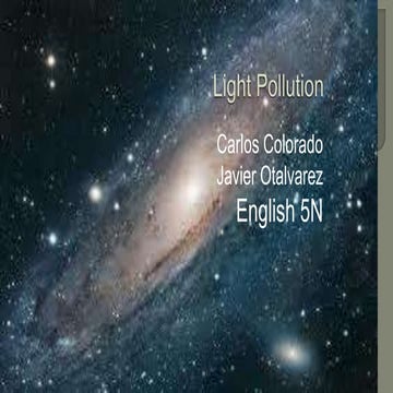 Light pollution | PPTX