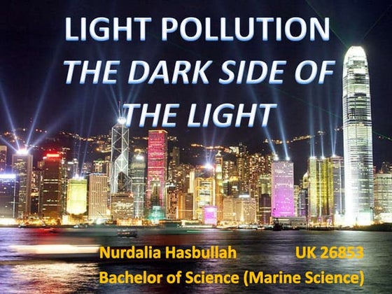 Light pollution power point presentation | PPT