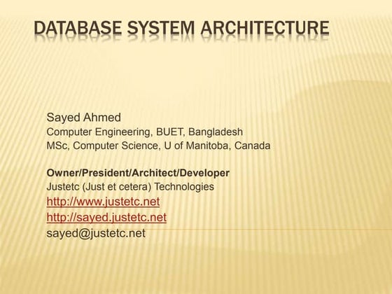 Server System Architecture Ppt
