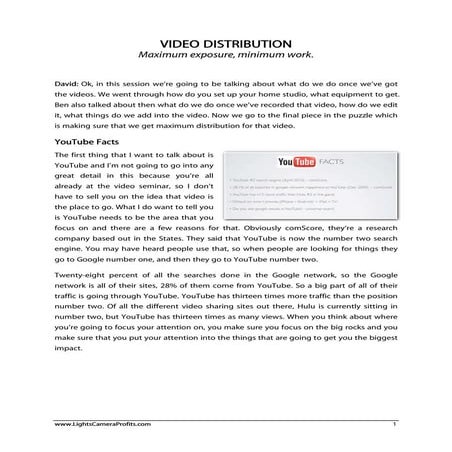 How To Distribute Web Video Content | PDF
