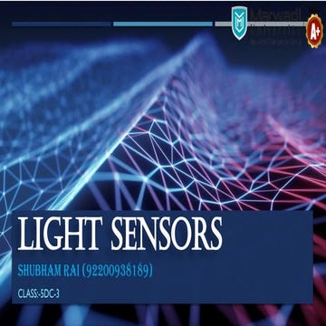 Project report on Ligth sensitive trigger | DOCX