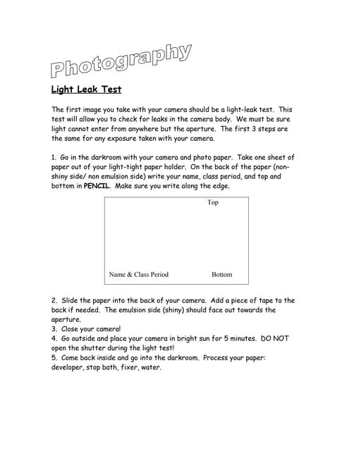 Pinhole Presentation | PPTX