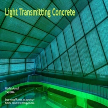 Transparent concrete (translucent)