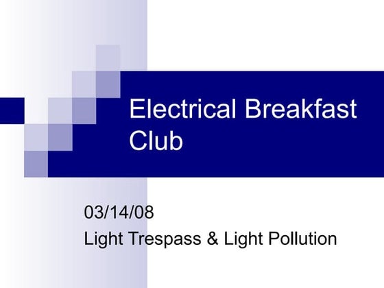 Light pollution | PPT