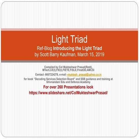 Light Triad | PPTX