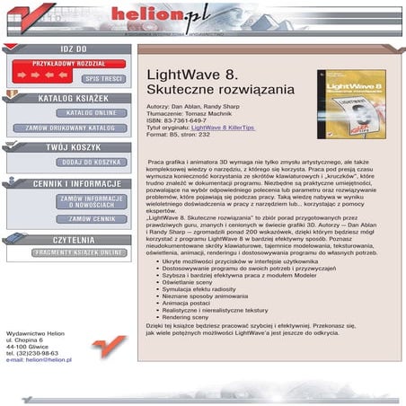 LightWave 8. Skuteczne rozwiązania | PDF