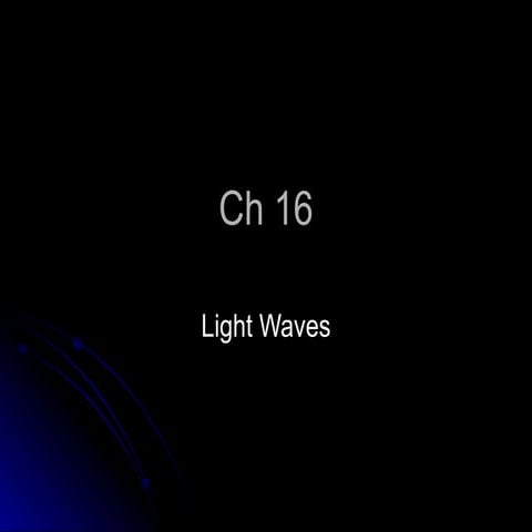Light waves | PPT