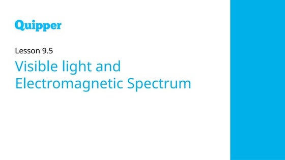 Characteristics of light | PPTX