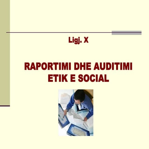 Raportimi dhe auditimi etik e social | PDF