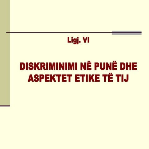 Diskriminimi ne pune | PDF