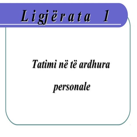 KF L1 Tatimi ne te ardhura | PPT