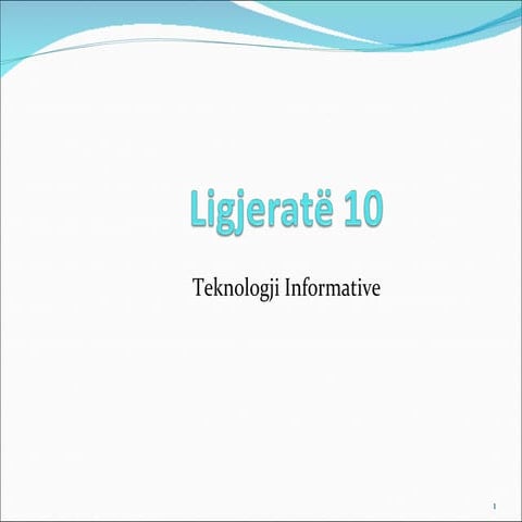 Ligjerata 10 | PPT