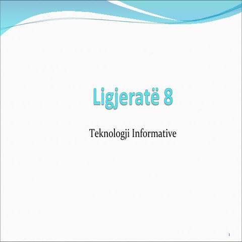 Ligjerata 8 | PPT