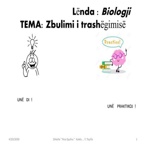 Ligjet e mendelit , Zbulimi i trashegimise | PPTX