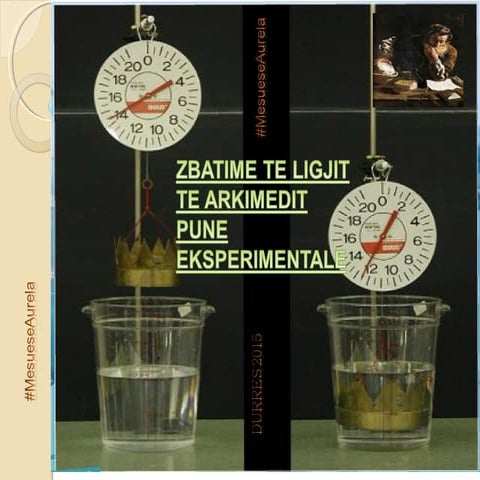 ZBATIME TE LIGJIT TE ARKIMEDIT PUNE EKSPERIMENTALE | PPT