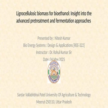 Lignocellulosic biomass for bioethanol.pptx