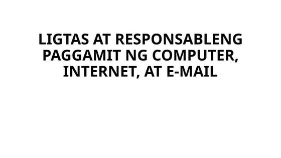 Kahalagahan ng computer at computing devices | PPT