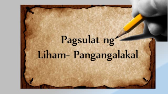 Paggawa ng Liham Pormal - Quarter 2 Week 7 | PPTX