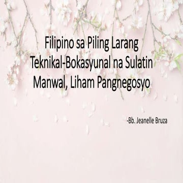 uri ng liham grade 11 filipino liham kahulugan | PPTX