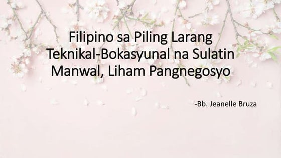 liham-pangnegosyo-ppt | PPT