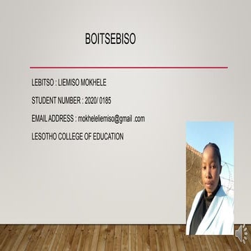 LIJO TSA BASOTHO | PPT