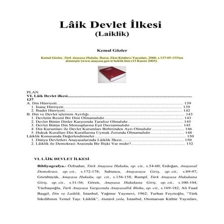 LâIk Devlet Ilkesi | DOC