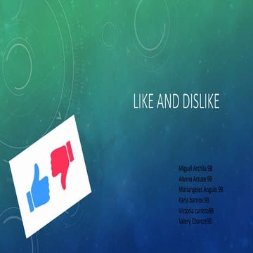 like and dislike | PPTX