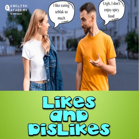 expression Like and dislike in english ppt | PPTX