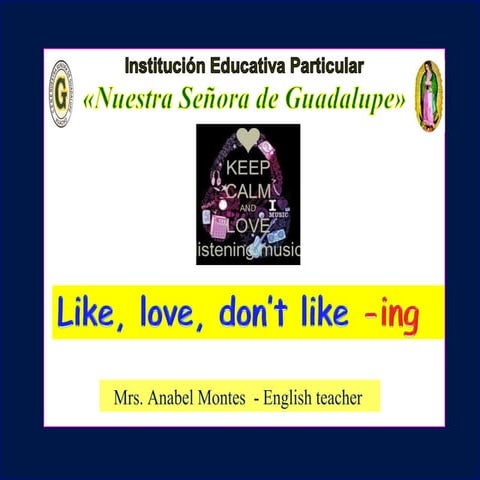 Like love ing - activity | PPT