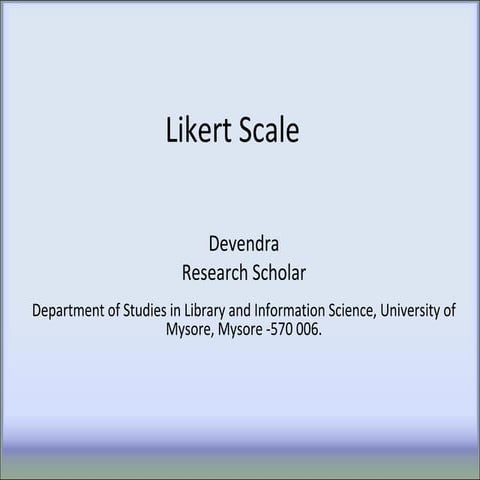 Likert scale | PPT