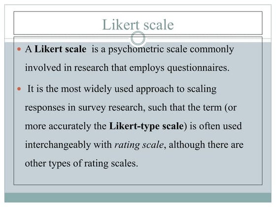 Likert Scale | PPT | Science