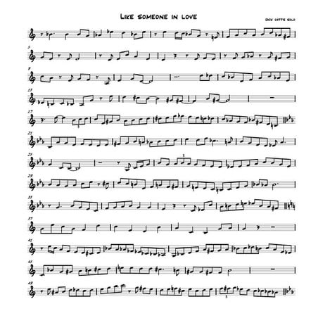 Like someone in love, Dick Oatts Standard Time | PDF