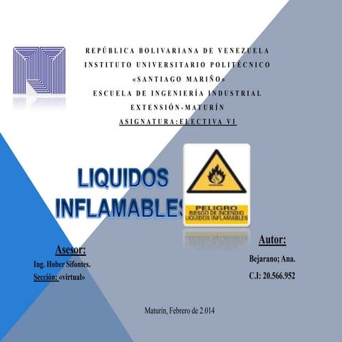 Liquidos inflamables | PPTX