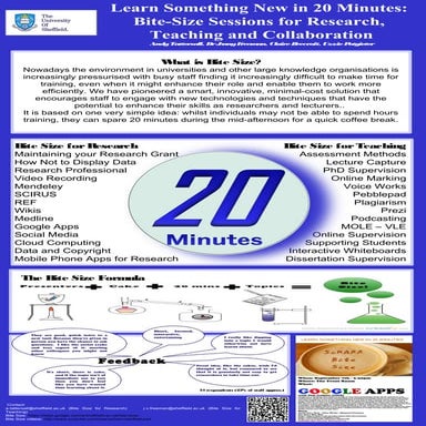 Learn something new in 20 minutes: Bite-size sessions for research ...