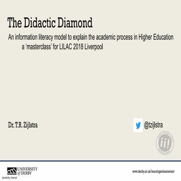 The Didactic Diamond – an information literacy model to explain the ...