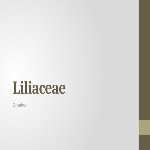 Liliaceae.pptx, ........................ | PPTX