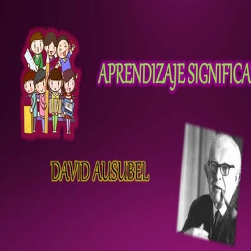 TEORIA DE DAVID AUSUBEL | PPTX