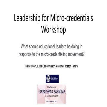 Leadership for Micro-credentials | PPT