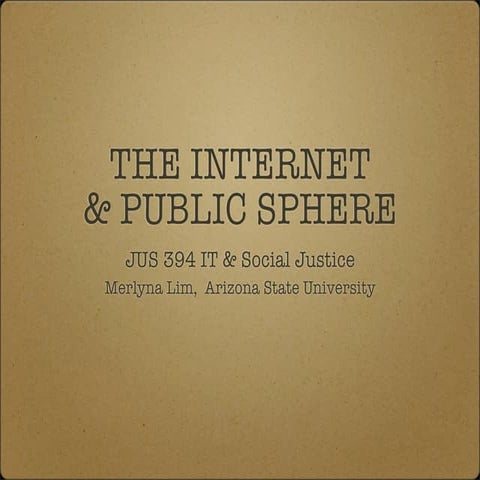 Public/Private Spaces: Pulling things together | PPT