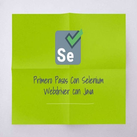 Selenium WebDriver con Java | PPTX