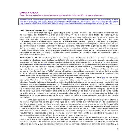 Implicacaciones del experimento alex bavelas | PDF