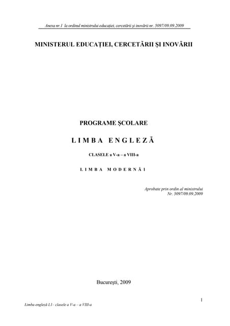 Invatatori - programa examen titularizare | PDF